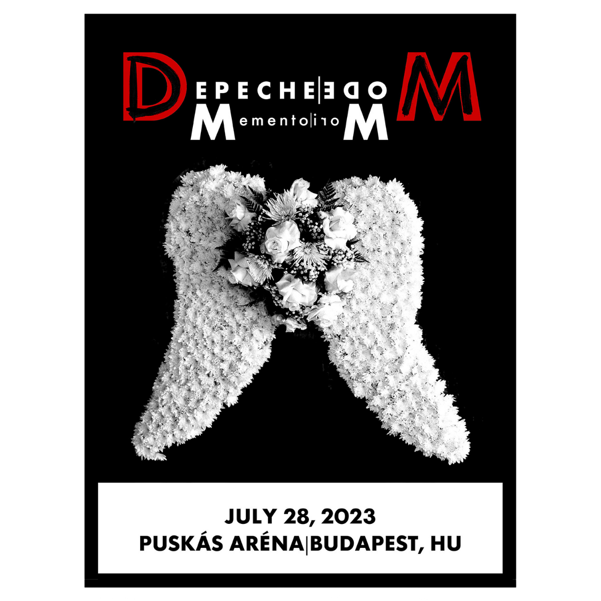 Budapest July 28th Depeche Mode Tour 2023 Poster - Limited Edition ...